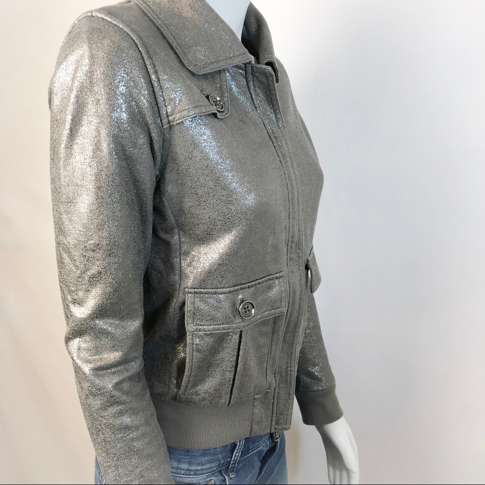 Armani Exchange Metallic Silver Jacket - Gem